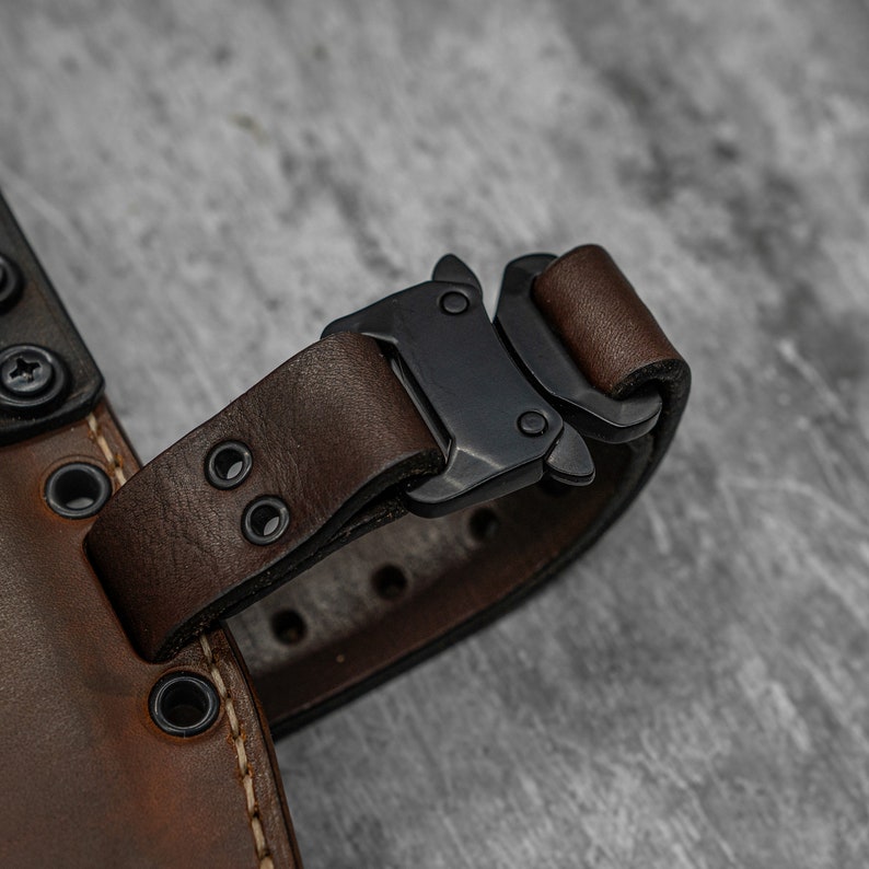 Hybrid Leather Kydex Sheath for ESEE 5 Knife - Etsy