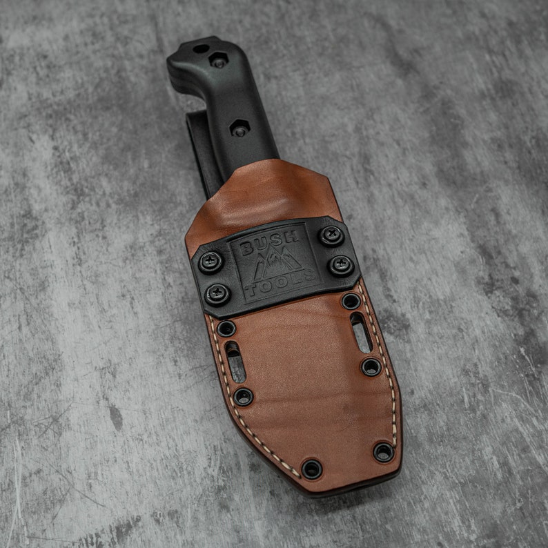 Hybrid Sheath Kydex Leather Case for KABAR BK2 Knife - Etsy