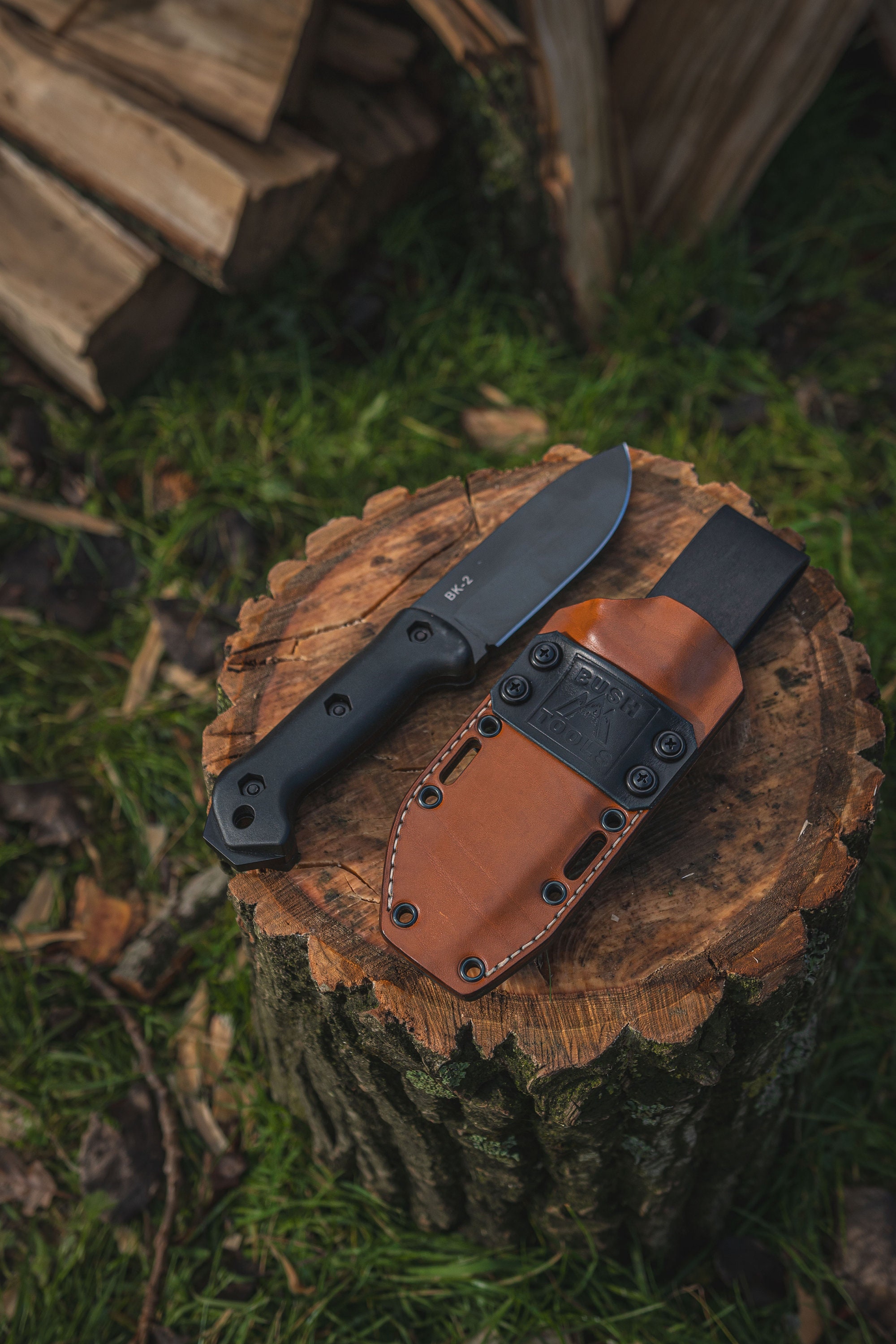 Hybrid Sheath Kydex Leather Case for KABAR BK2 Knife - Etsy