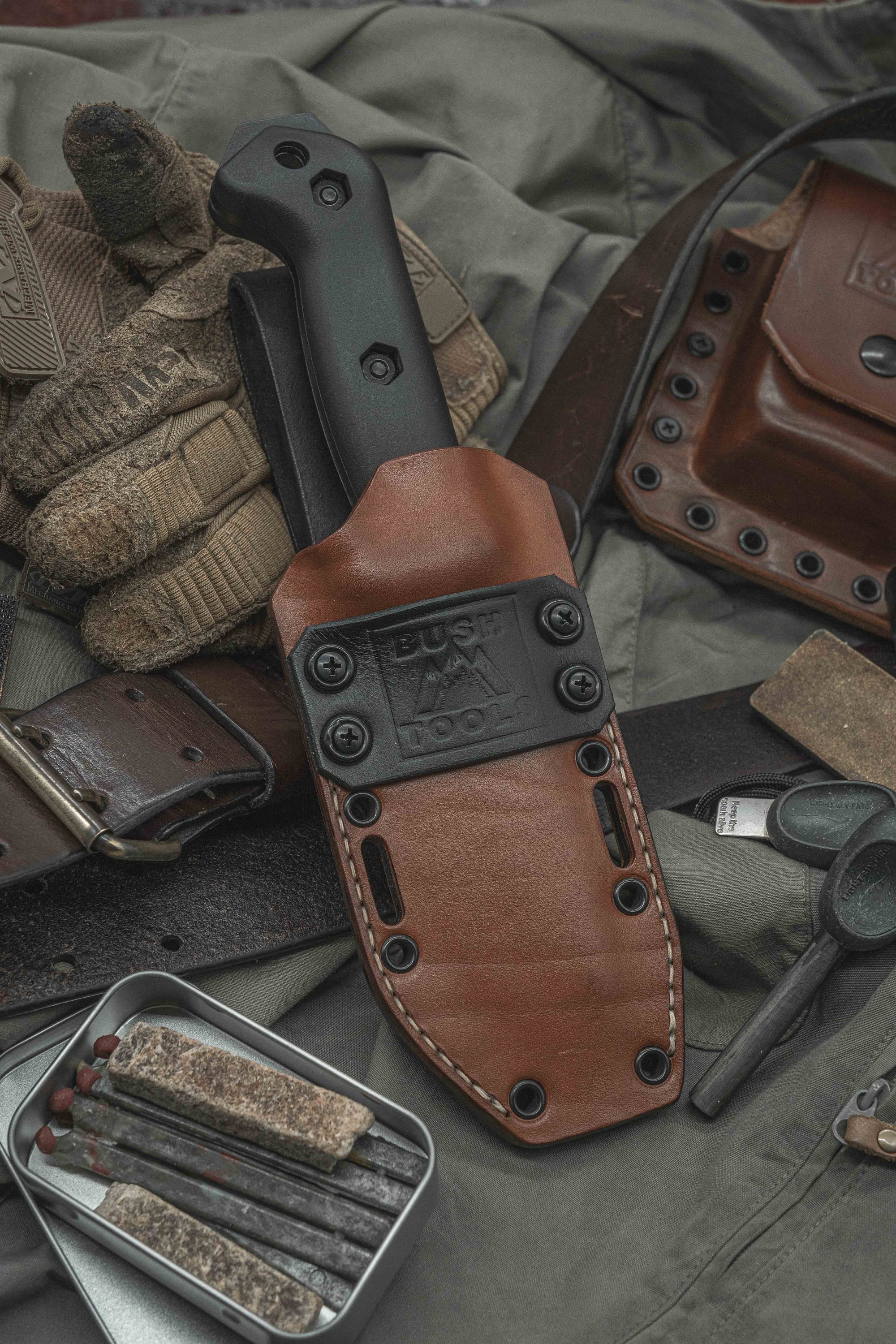 Hybrid Sheath Kydex Leather Case for KABAR BK2 Knife - Etsy