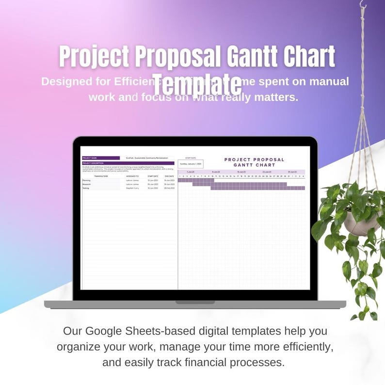 Project Proposal Gantt Chart Template | Google Sheets Project Planner ...