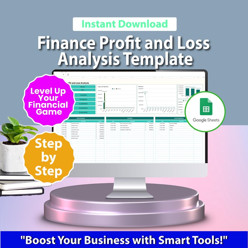 Comprehensive Profit and Loss Analysis Template + Bonus Cash Flow ...