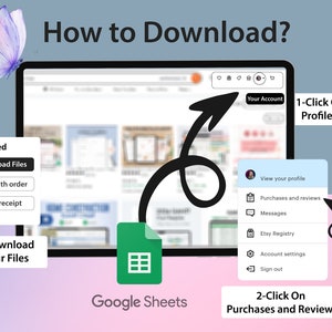 Daily, Weekly, Monthly To-do List Google Sheets Planner Task Organizer ...
