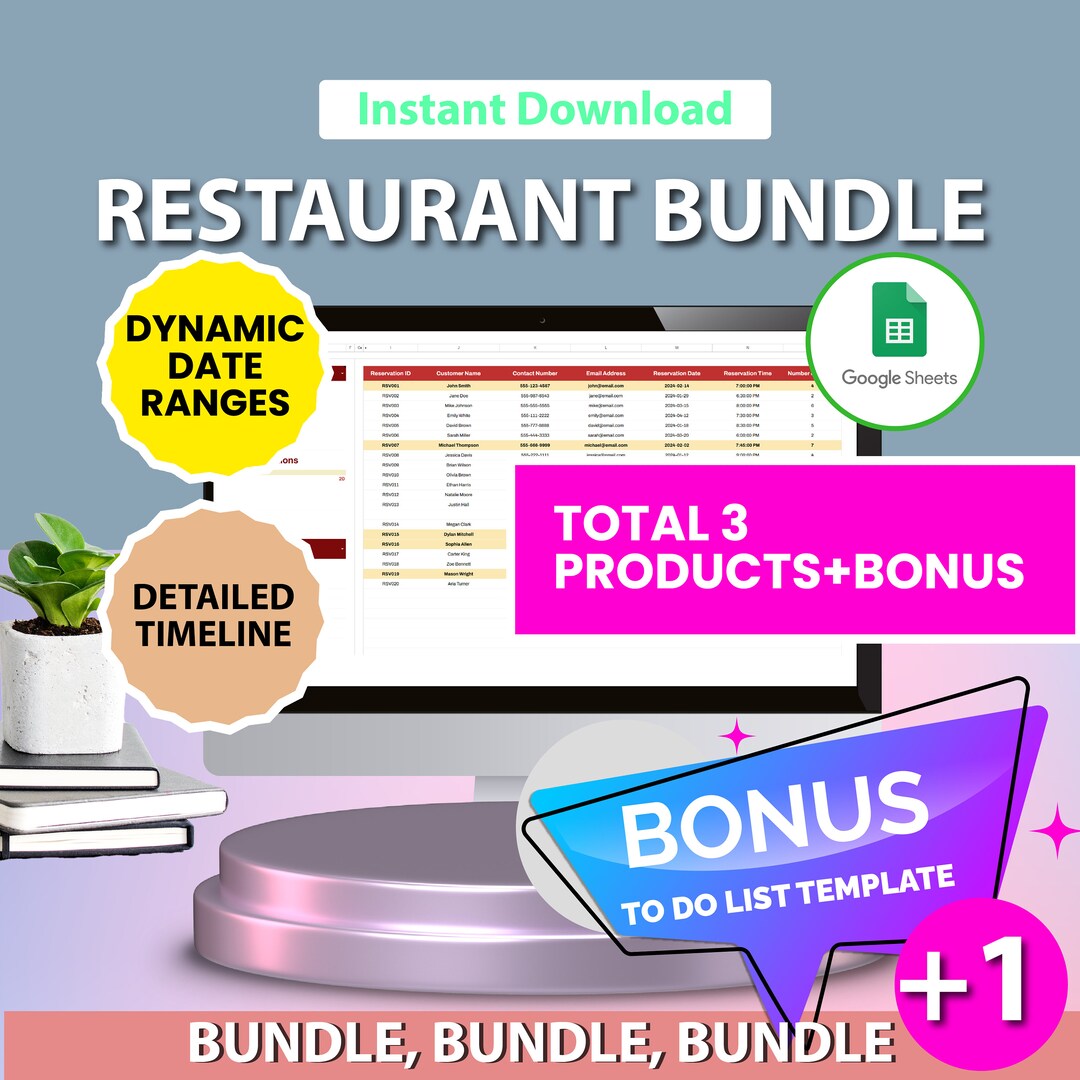 Restaurant Finance Templates Bundle | Monitor Food Expiry, Freshness ...
