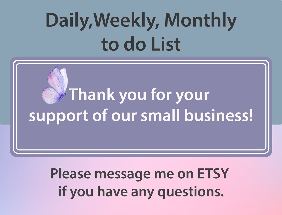 Daily, Weekly, Monthly To-do List Google Sheets Planner Task Organizer ...