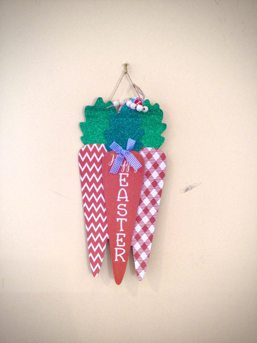 Wooden Spring Carrot Door Hanger, Sign for Wreath, DIY Wreath, Free ...