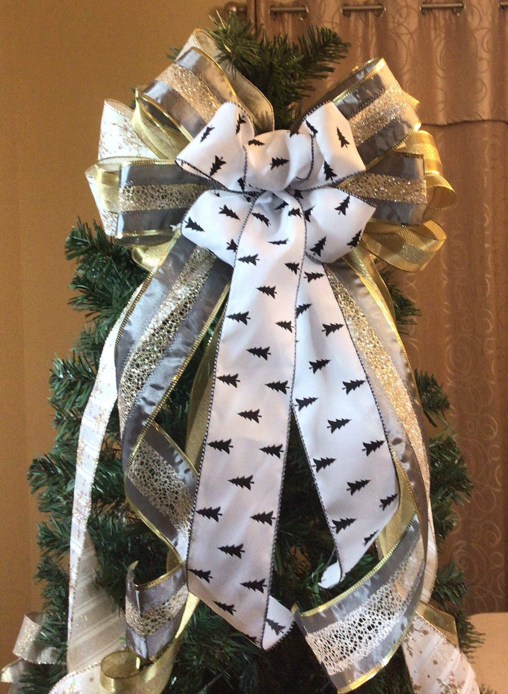 Snowflake Tree Topper, Golden Tree Topper - Etsy Australia