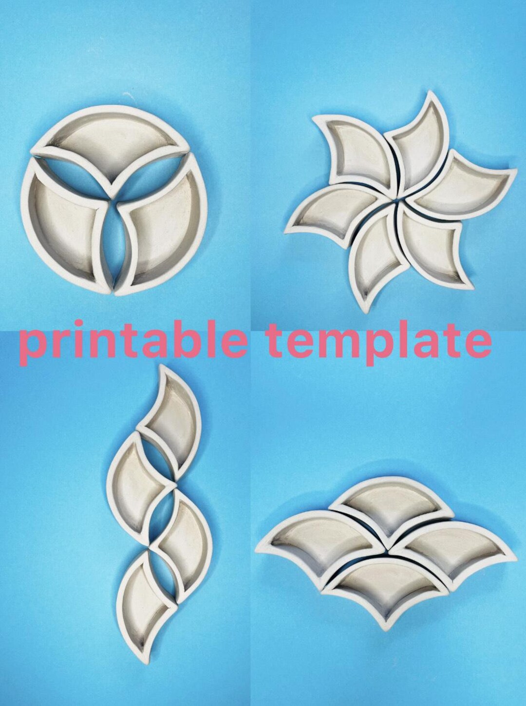 Tapas Bowl - Printable Pottery Template DIY Ceramics - Etsy