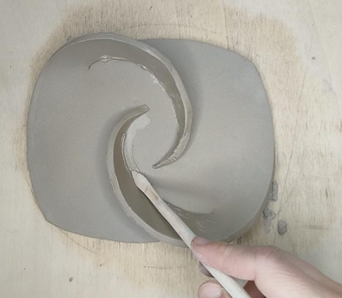 Printable Pottery Template for a Small Snack Plate, DIY Ceramic Slab ...