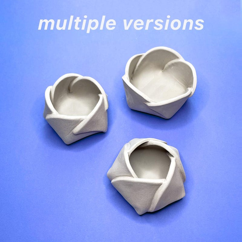 Origami Pottery Templates - Etsy