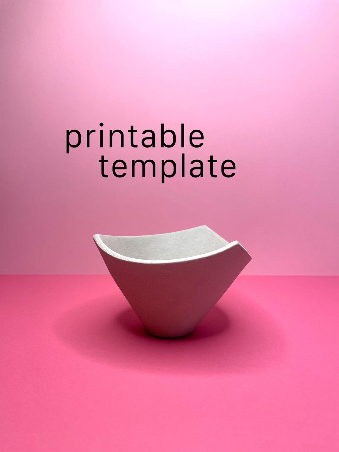 Pottery Template for a Bowl – PDF Ceramic Template for Slab Building ...