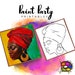 Juneteenth Pre Drawn Outline Canvas | Diy Paint Party | Adult Paint ...