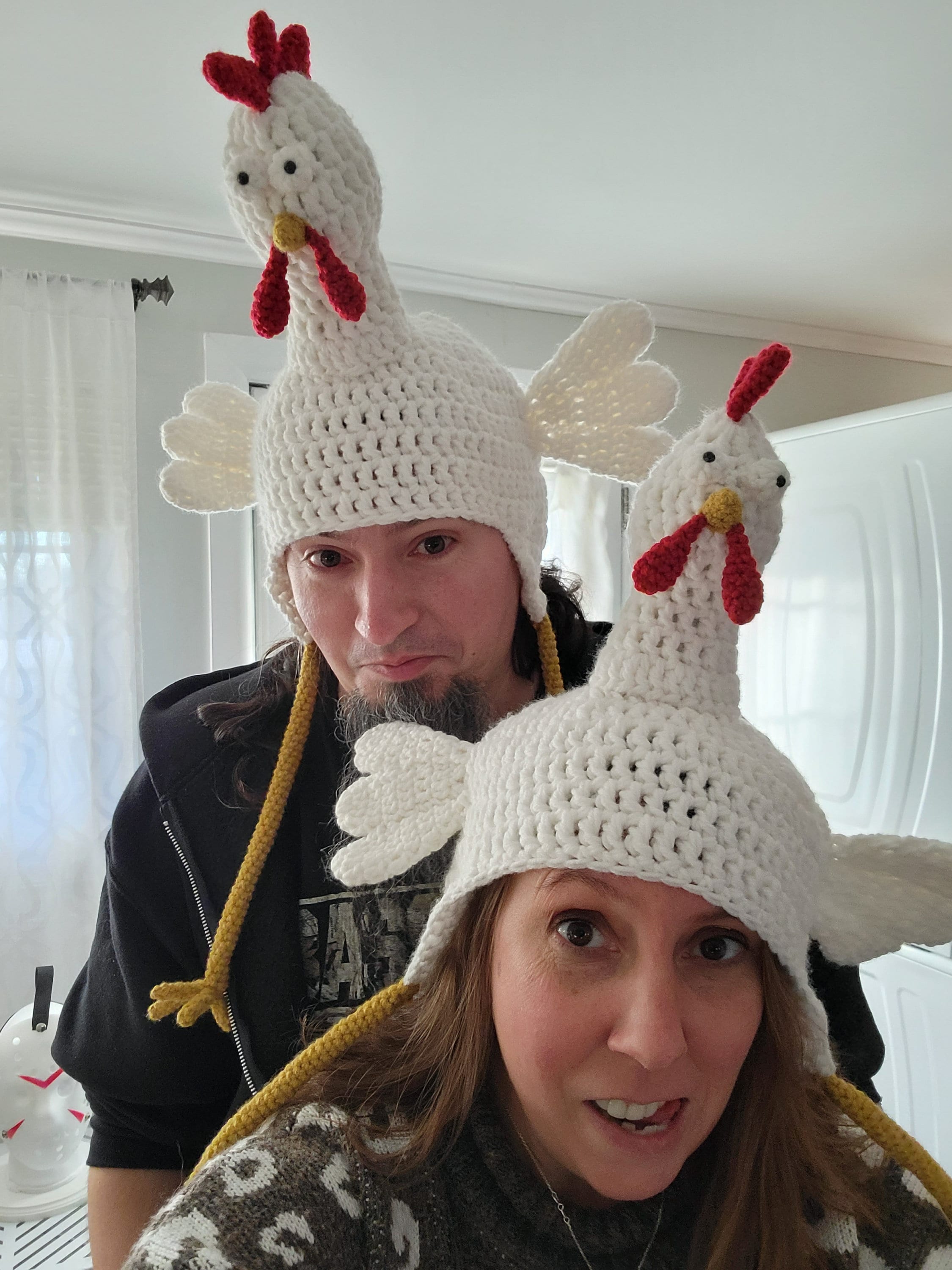 Crochet Chicken Hat - Etsy