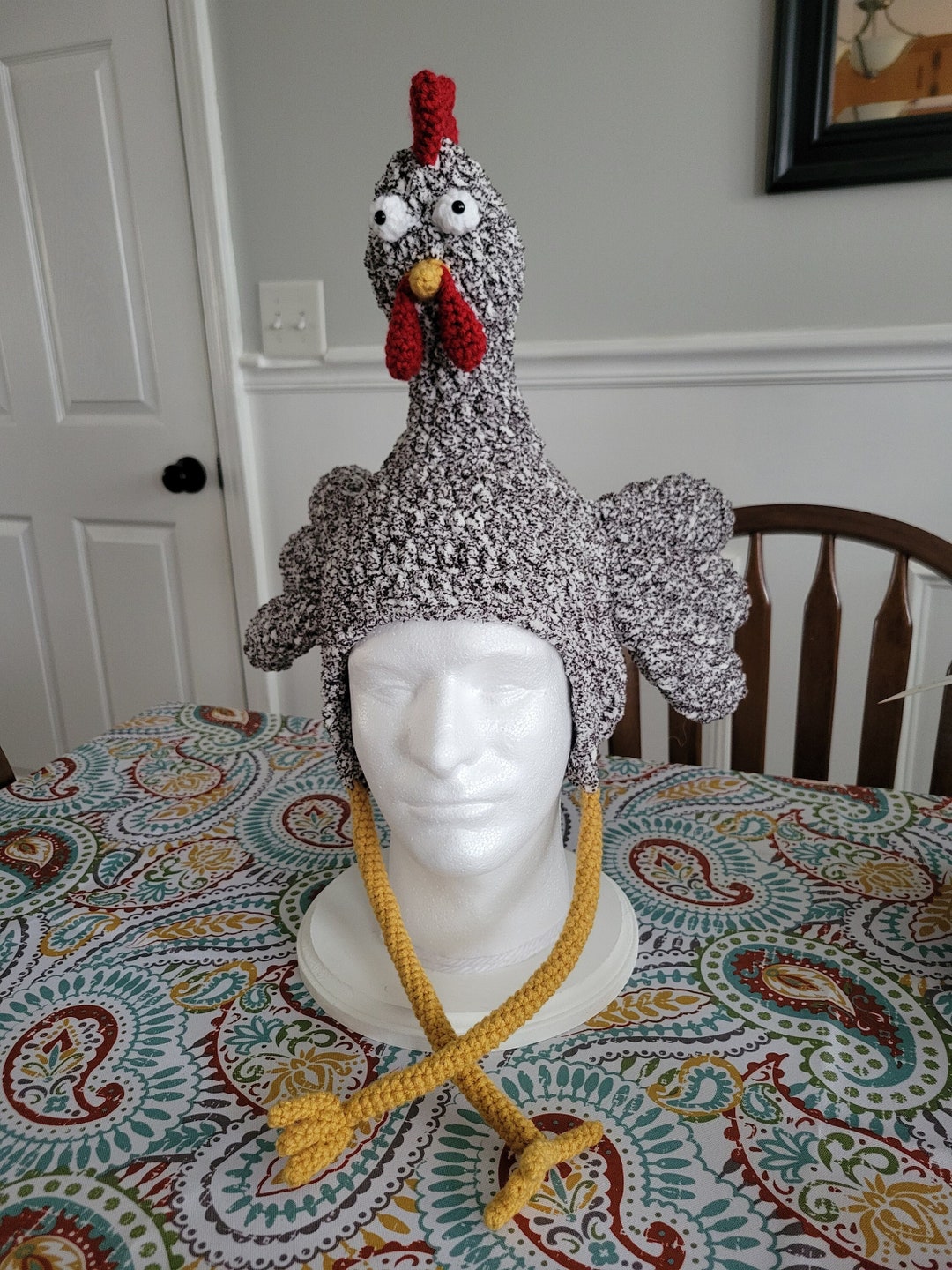 Crochet Chicken Hat - Etsy