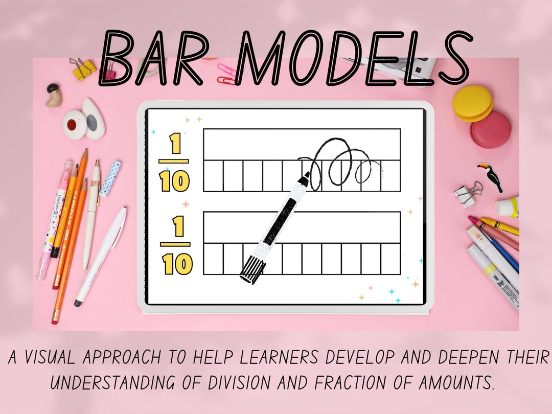 Bar Model Math Printables,division Sharing Mats, Fractions Bars ...