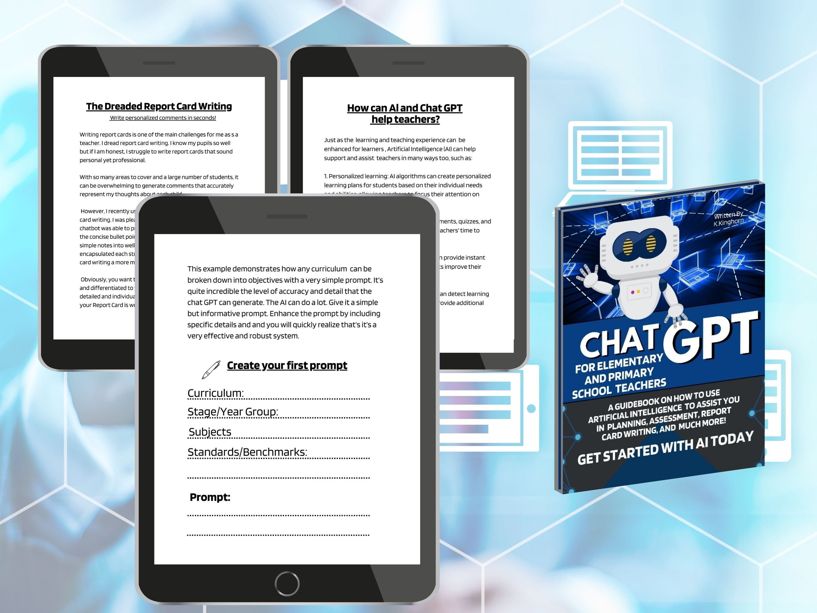 Chat GPT for Teachers, Teacher Template Prompts, Report Card Writing ...