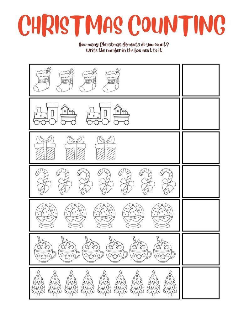 No PREP Christmas Bundle, December Worksheets, Christmas Pack, Winter ...