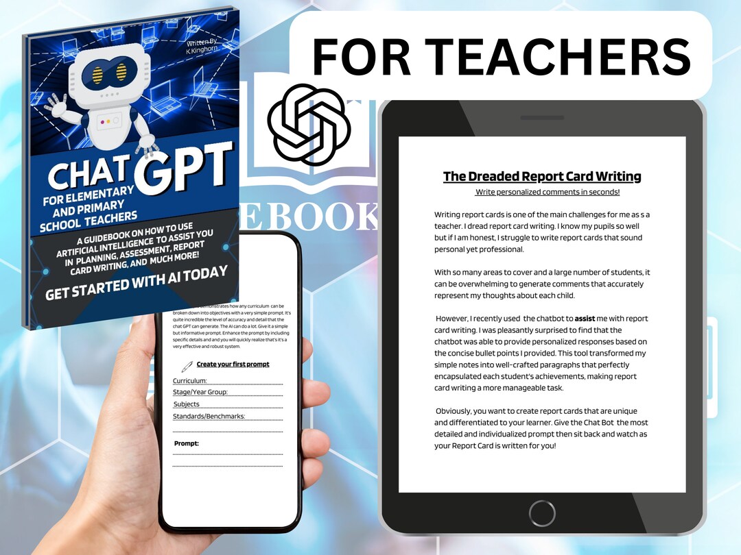 Chat GPT for Teachers, Teacher Template Prompts, Report Card Writing ...