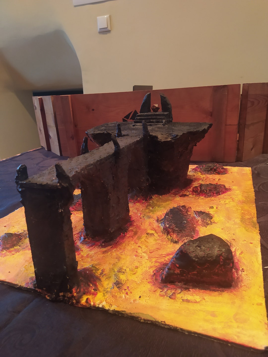 Dnd Terrain Diorama for Lava Encounters Handmade - Etsy