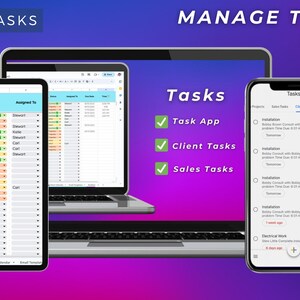 Google Sheets Task Manager, Task Checklist, Tracker Googlesheets ...