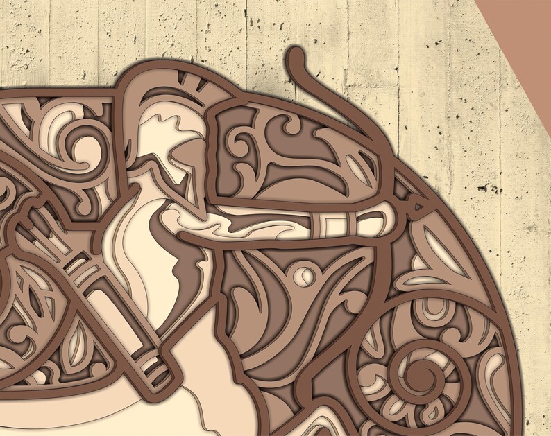 Centaur SVG, Mythology Art, Laser Cutting Template, Multilayer Mandala ...