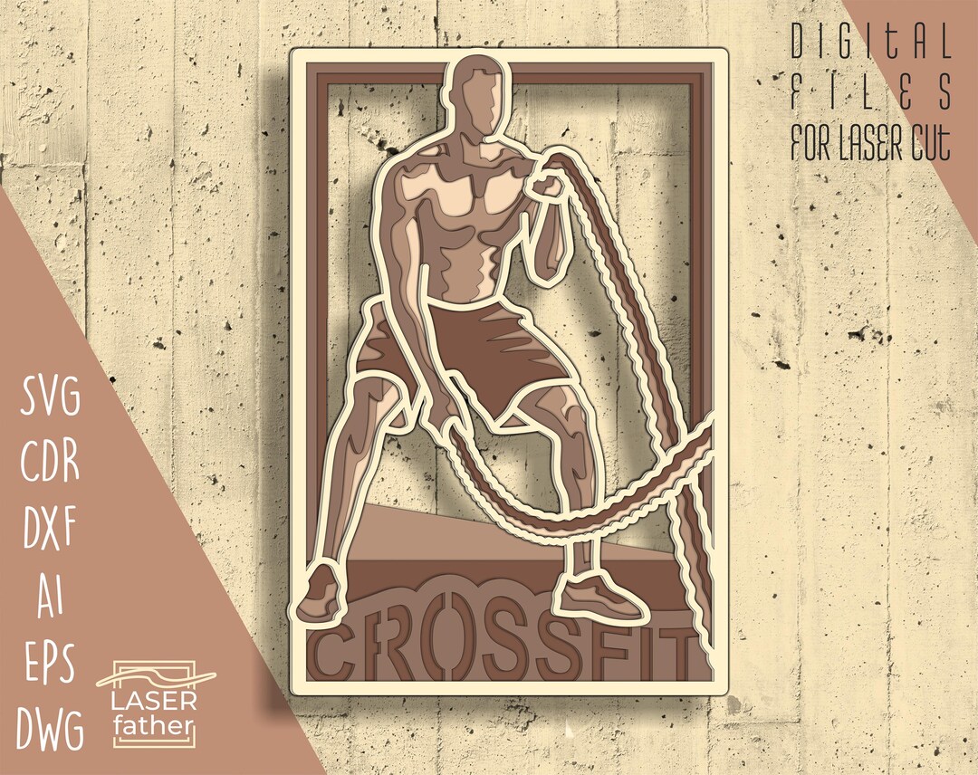 Crossfit SVG, Athlete PNG, Workout Art, Fitness Design, Laser Ready ...