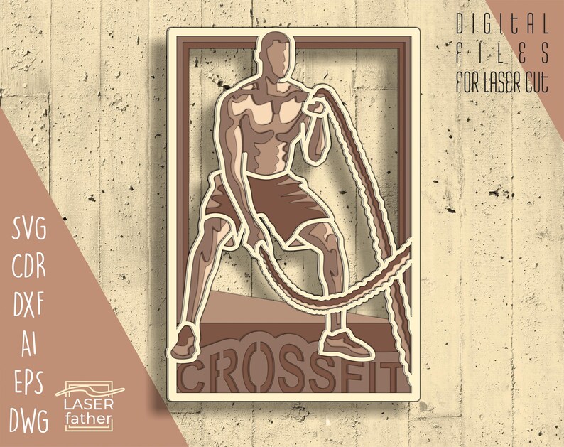 Crossfit SVG, Athlete PNG, Workout Art, Fitness Design, Laser Ready ...