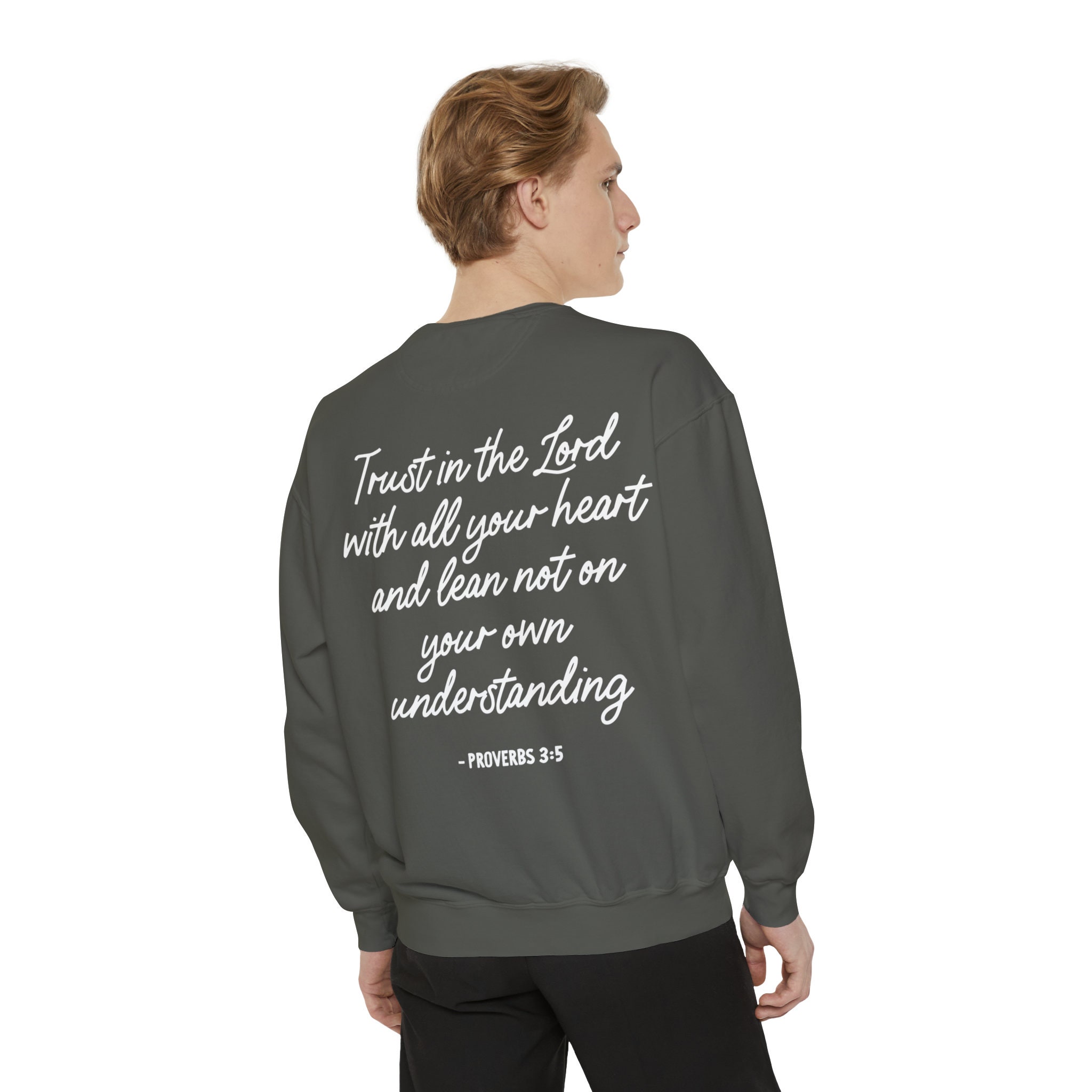 Trust in the Lord Bible Verse Quote Proverbs 3:5 Christian Sweatshirt ...