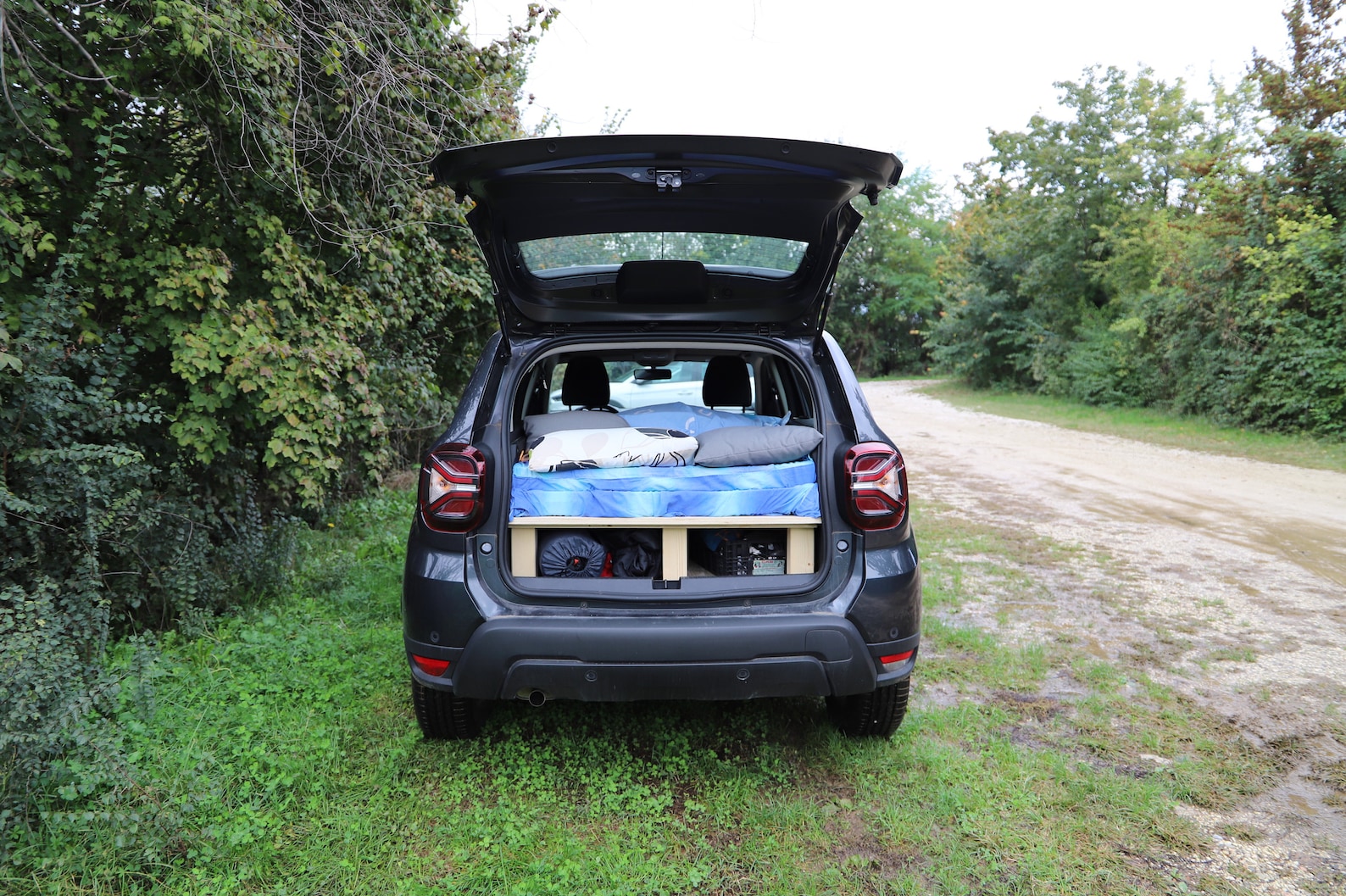 Wooden Camping Box Project Foldable Bed Fits in the Dacia Duster Car ...