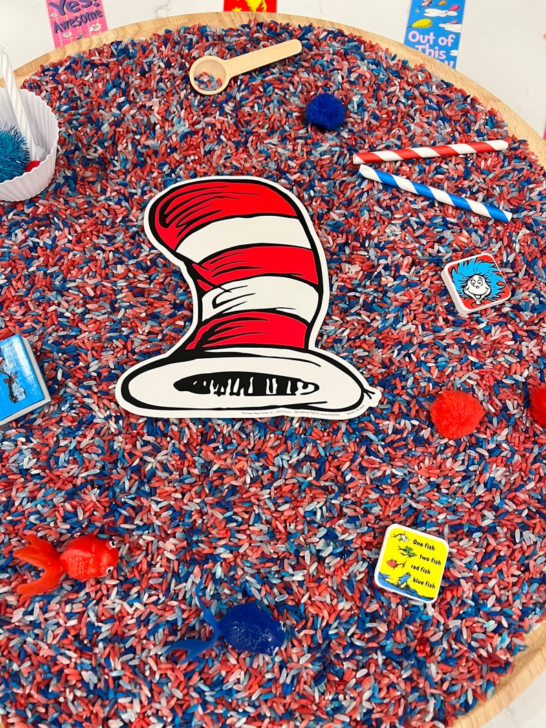 Dr Seuss Themed Sensory Rice Bin / Independent Play Kit for Toddlers ...