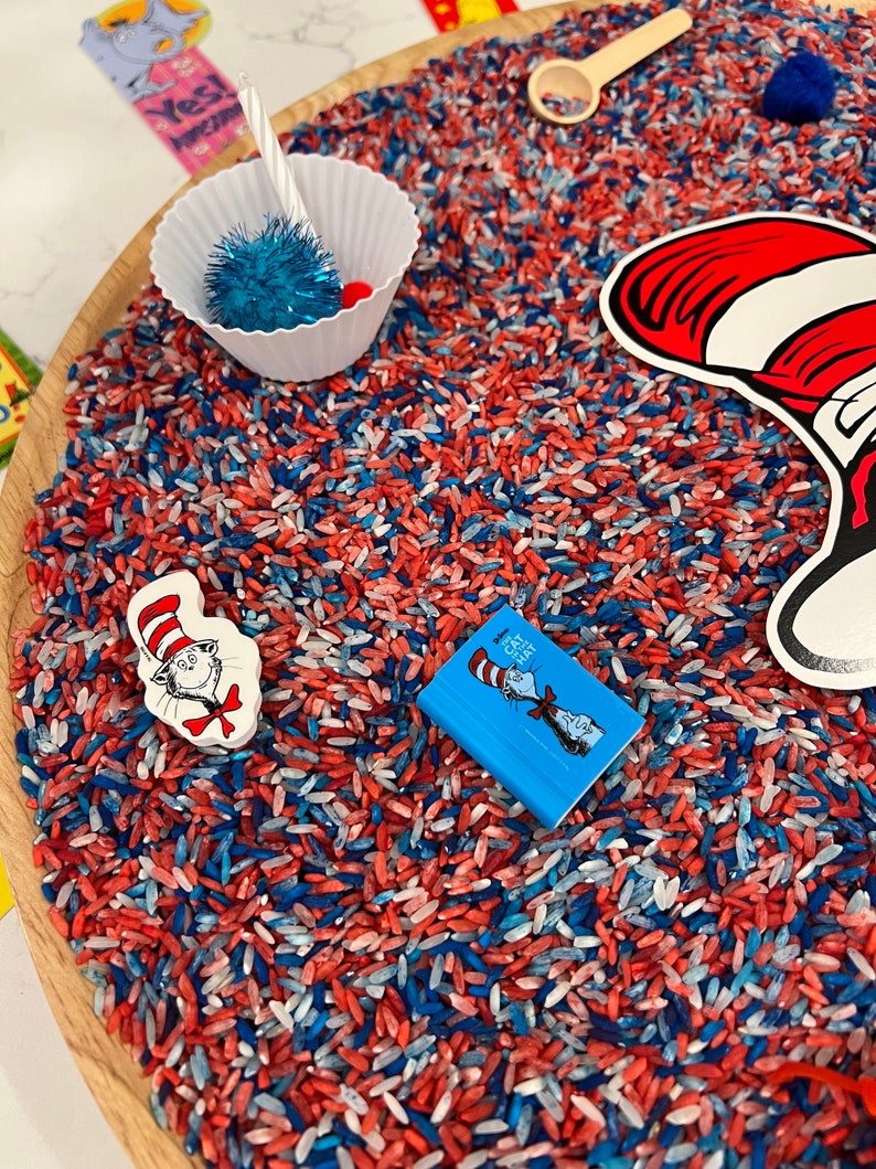 Dr Seuss Themed Sensory Rice Bin / Independent Play Kit / Sensory Bin ...