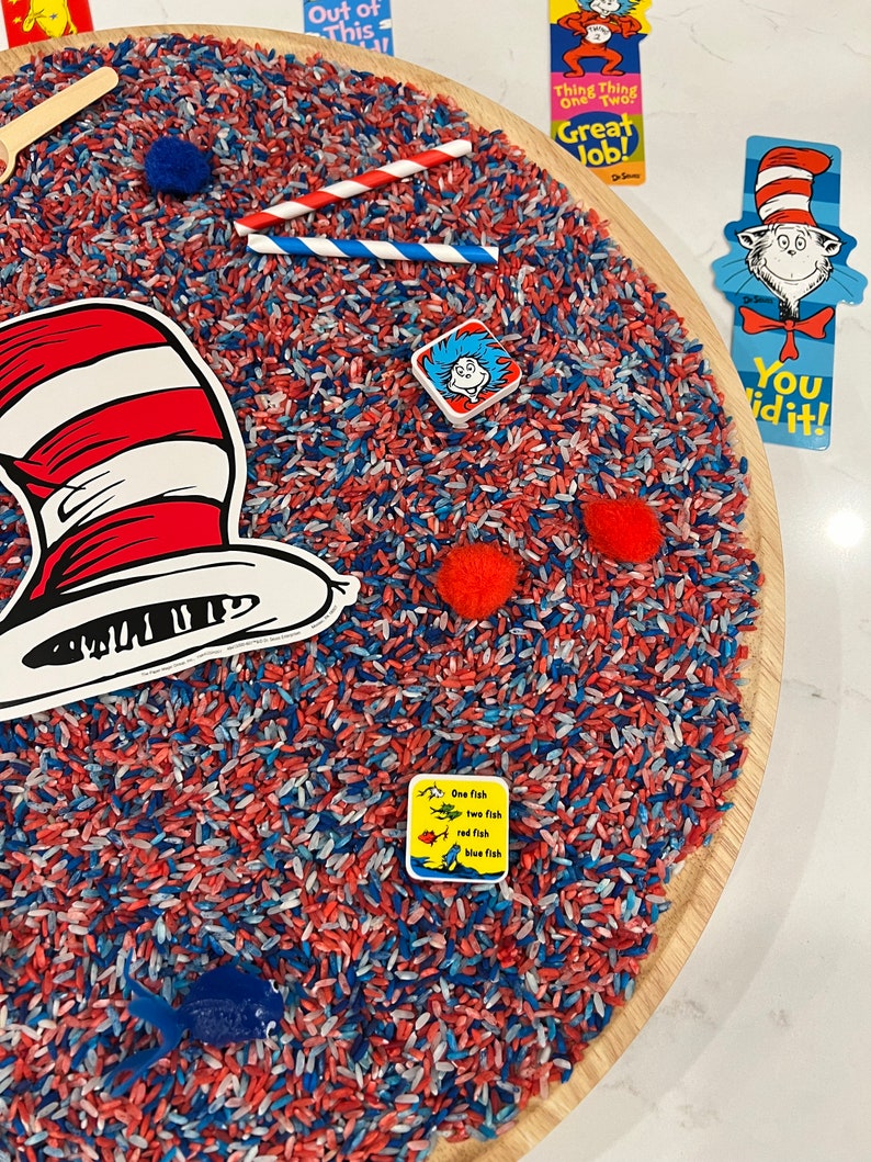 Dr Seuss Themed Sensory Rice Bin / Independent Play Kit for Toddlers ...