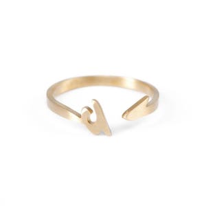 Adjustable Arabic Letter Ring - Alif Letter (إ) Equivalent (E or I ...