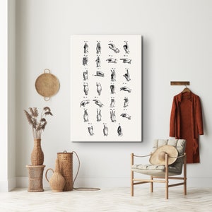 Sign Language Poster, ASL Alphabet Print, American Sign Language Canvas ...