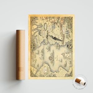 The Grishaverse Map Canvas, Grisha Trilogy Map, the Grishaverse Map ...