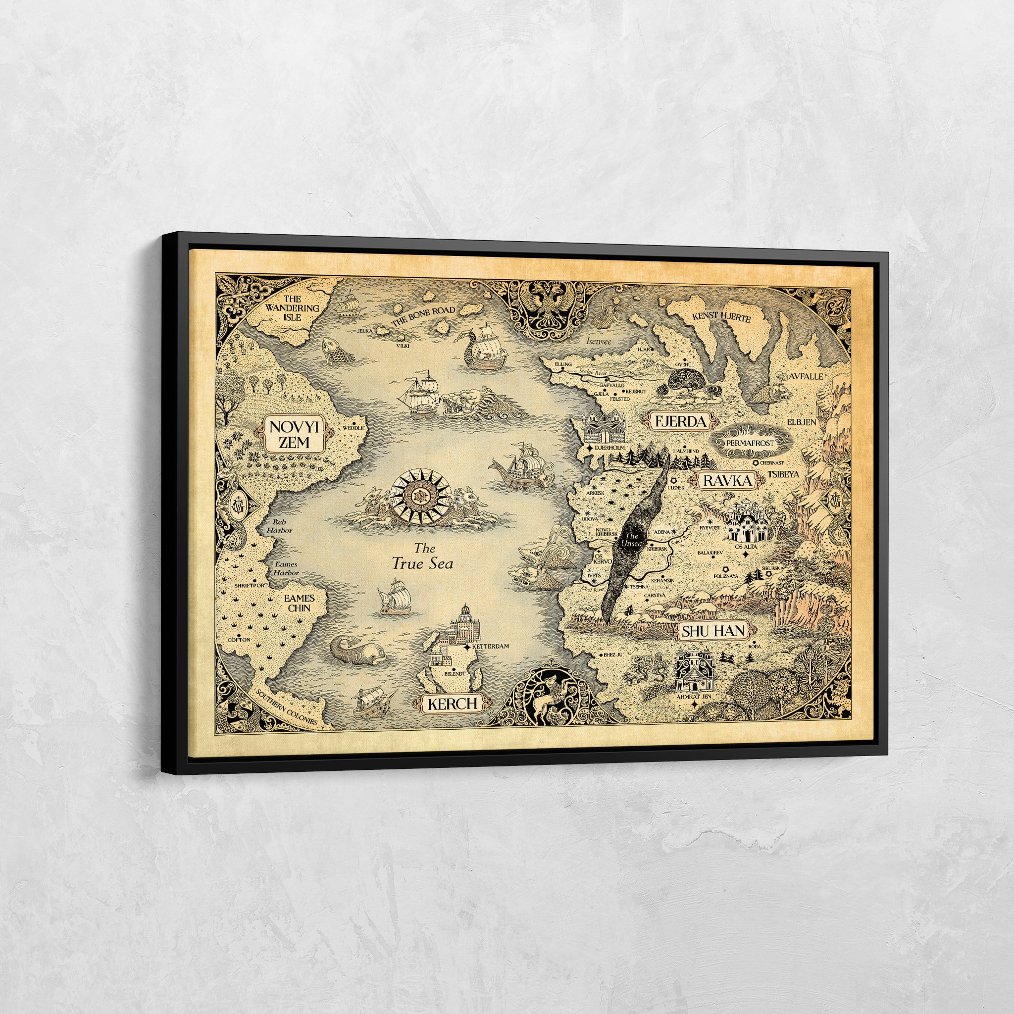 The Grishaverse Map Canvas Grisha Trilogy Map the - Etsy UK