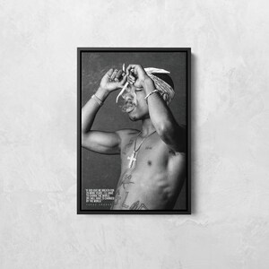 2pac Poster, Tupac Shakur Poster, Singer Canvas, Music Print, Music Art ...