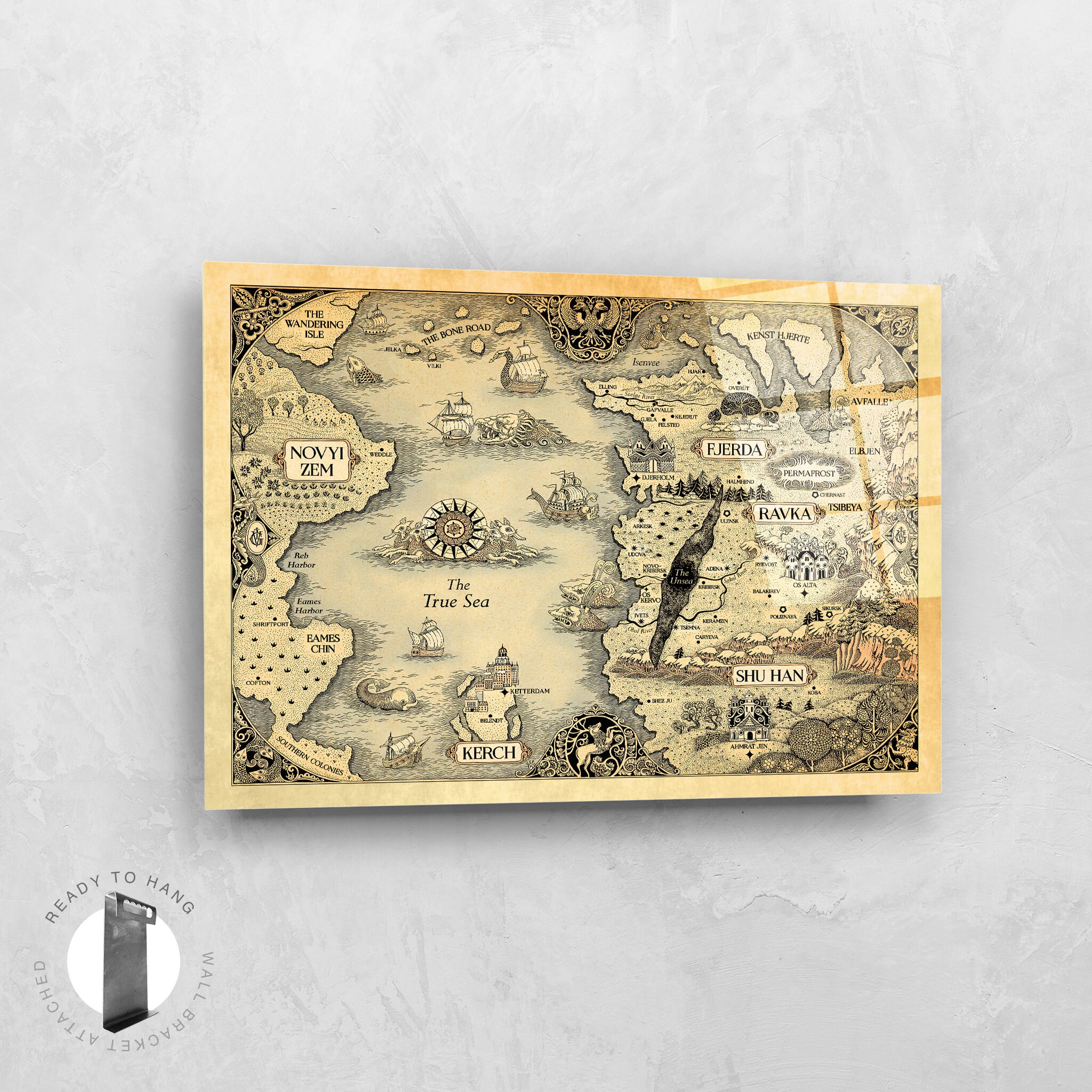 The Grishaverse Map Canvas Grisha Trilogy Map the - Etsy UK