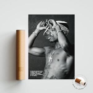 2pac Poster, Tupac Shakur Poster, Singer Canvas, Music Print, Music Art ...