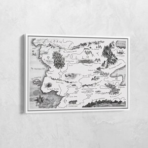Map of Fillory Print the Magicians Map Canvas Quentin - Etsy UK