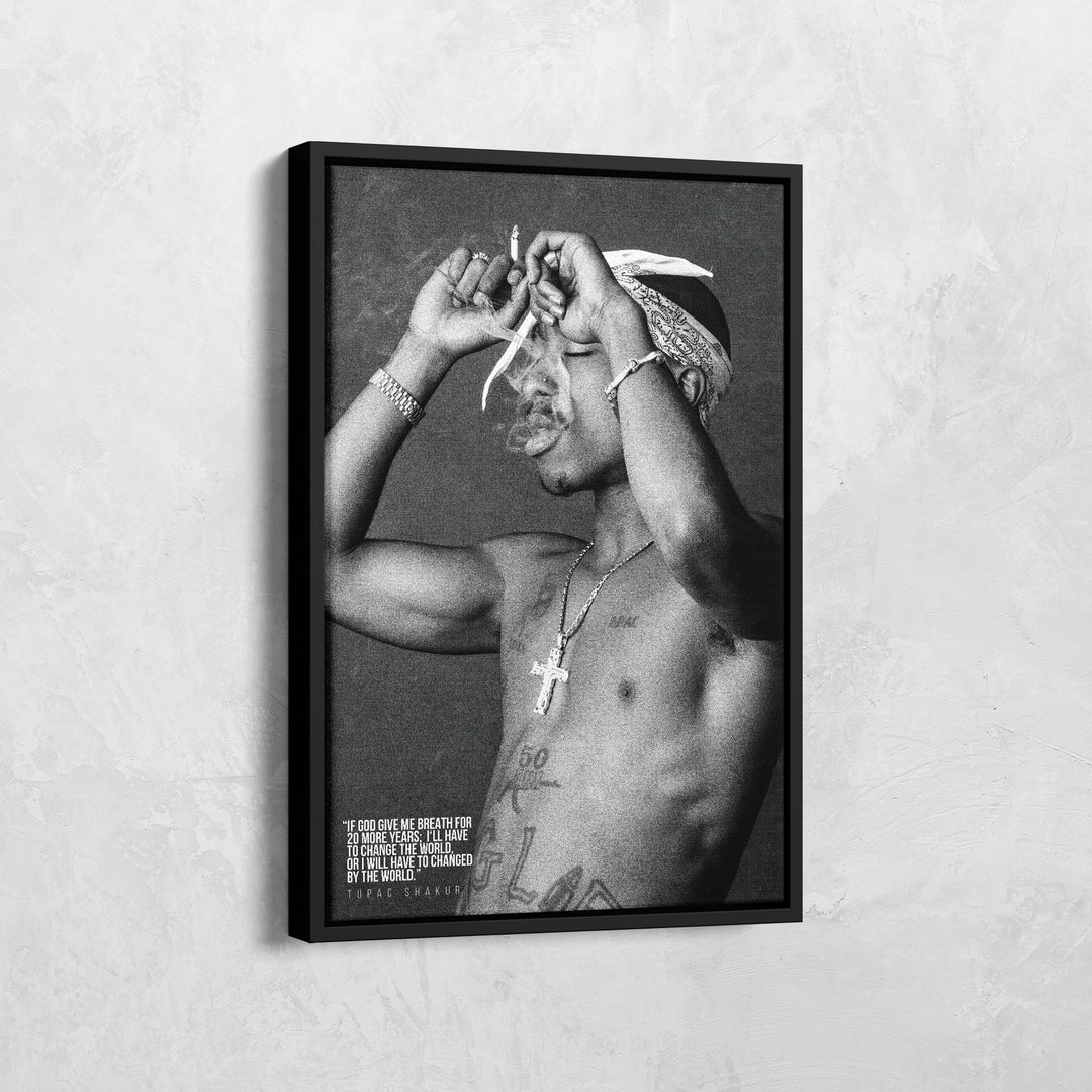 2pac Poster, Tupac Shakur Poster, Singer Canvas, Music Print, Music Art, Music Wall Decor, Music ...