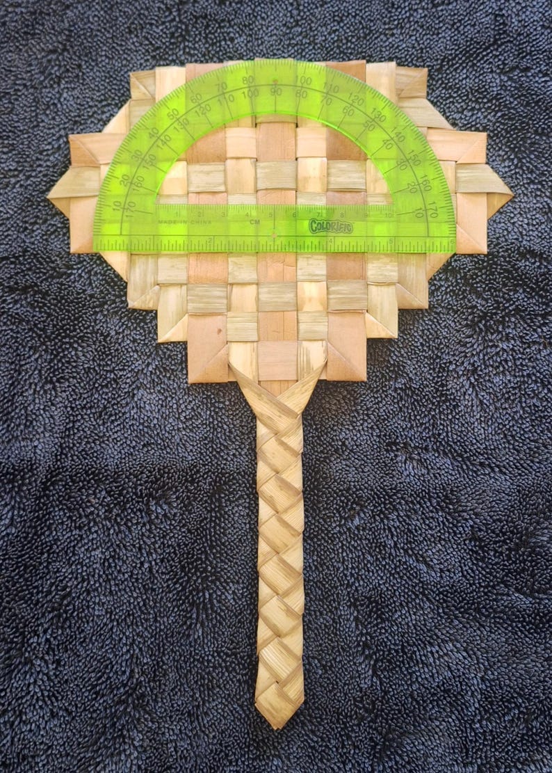 Hawaiian Hand Woven Lauhala Fan (4-SML) - Etsy