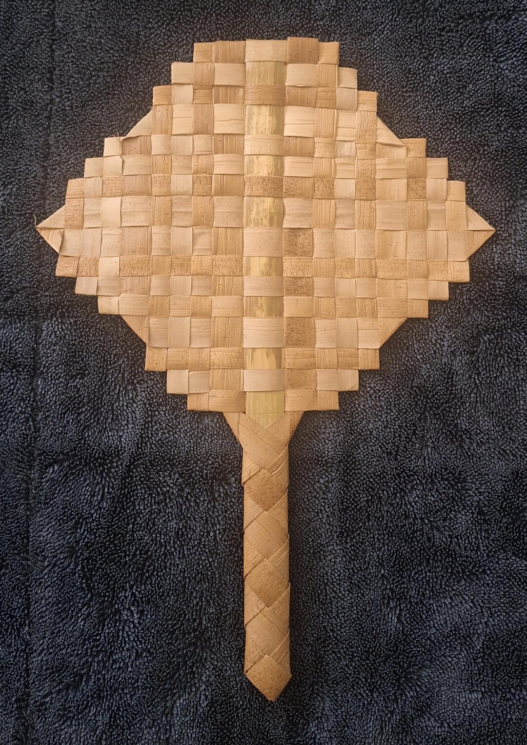 Hawaiian Hand Woven Lauhala Fan (2-MED) - Etsy