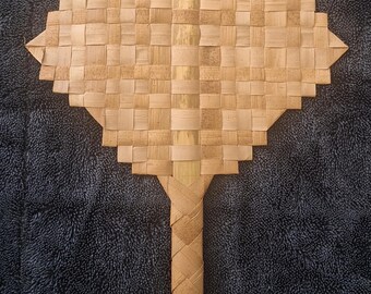 Hawaiian Hand Woven Lauhala Fan (2 -SML) - Etsy