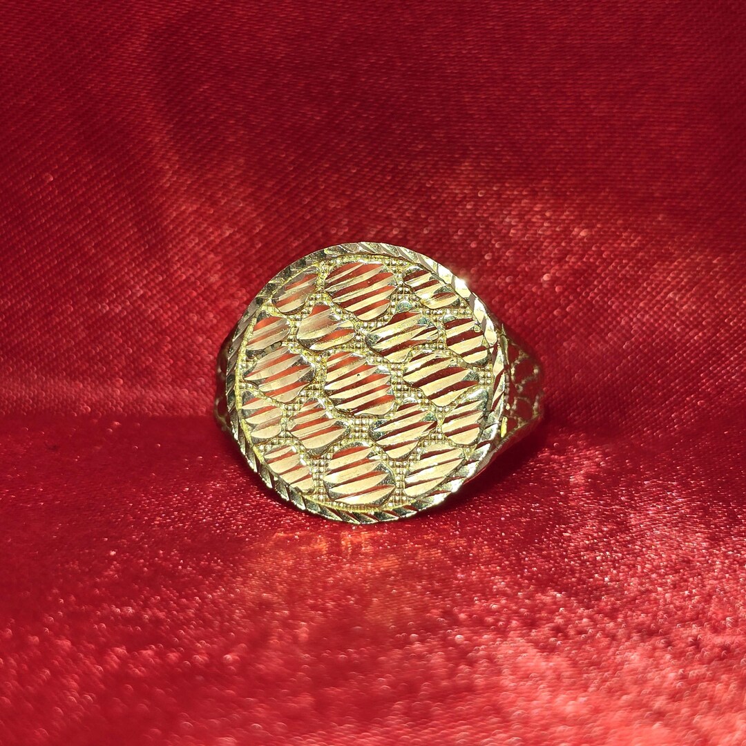 10k Gold Nuggets Ring - Etsy
