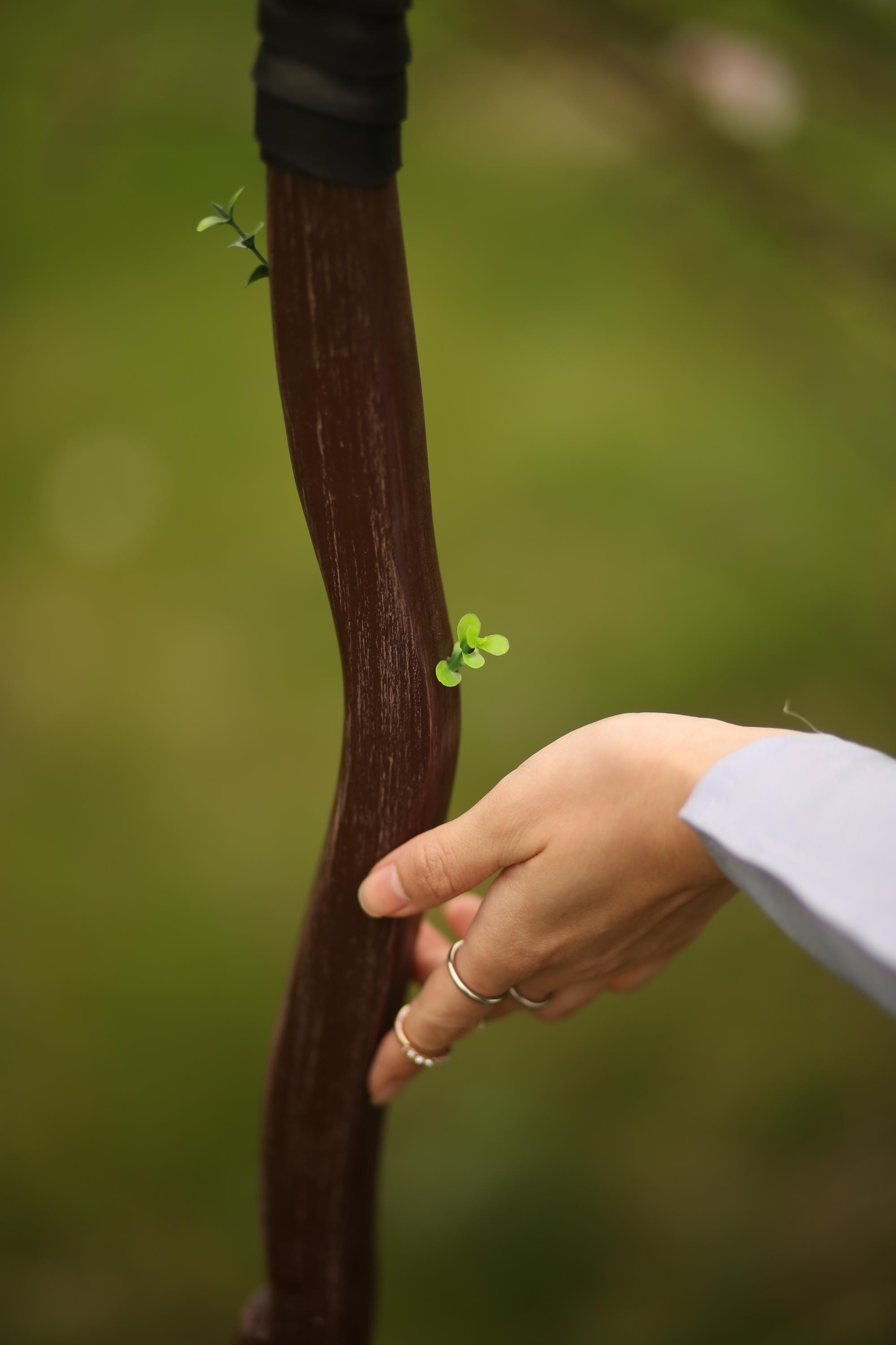 Crescent Moon Staff — Magical Stick Cosplay, Wizard, Witchcraft ...