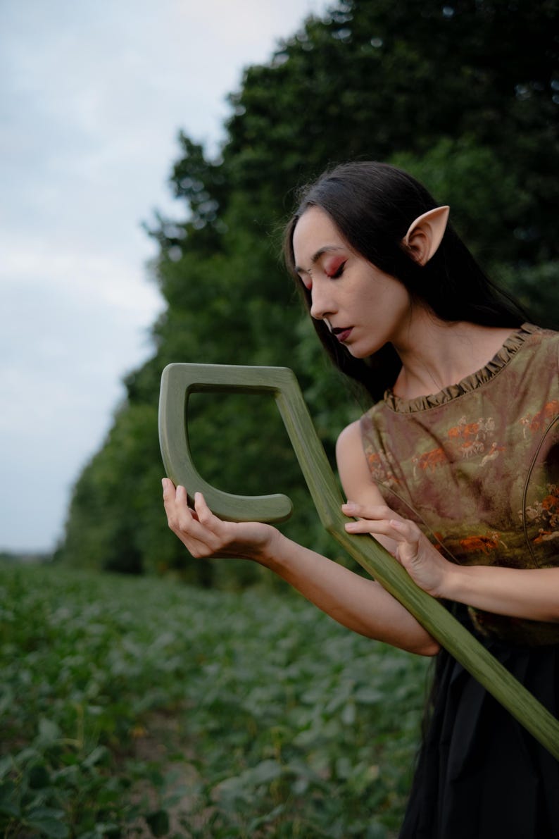 Sigil of the Earth Staff, Woodland Mage Costume Accessory, Forest ...