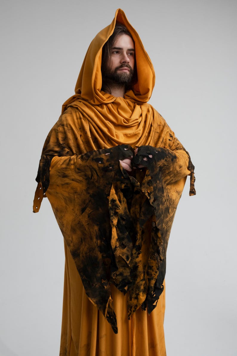 Hastur Hoded Cloak, Tattered Yellow King Inspire, Mythic Ritual Robe ...