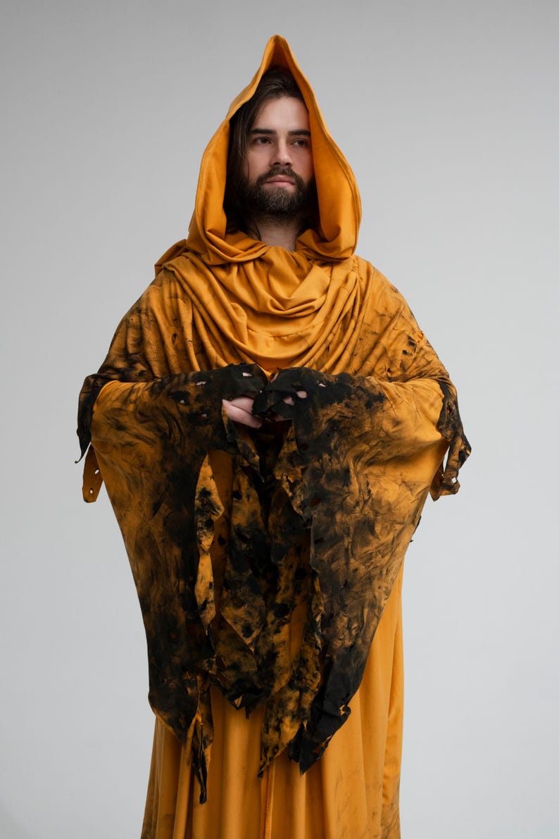Hastur Hoded Cloak, Tattered Yellow King Inspire, Mythic Ritual Robe ...