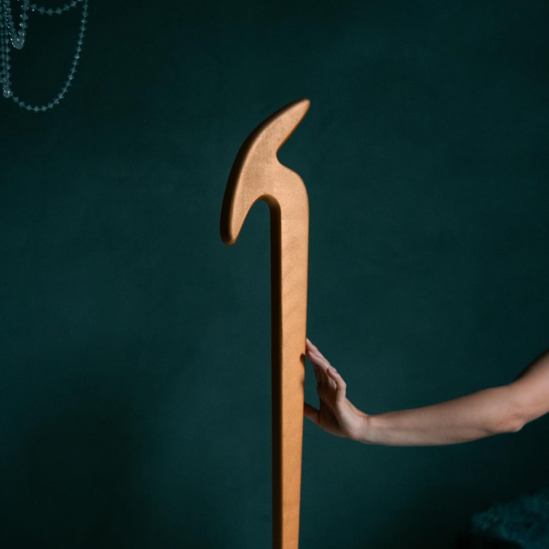 A Golden Seth Staff, Ancient Egypt Cosplay, Egyptian Cross Staff ...